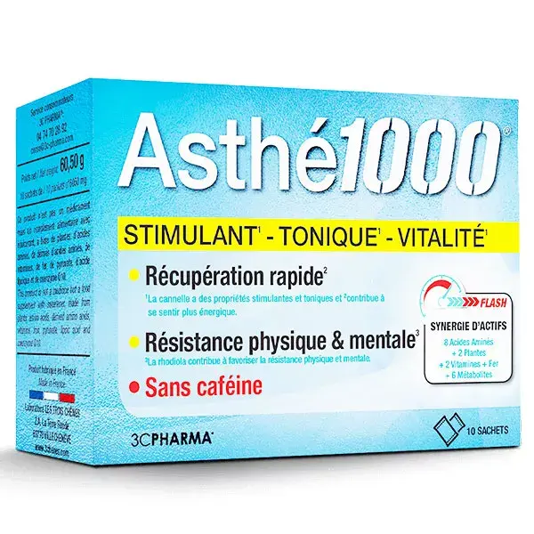 3C Pharma Asthé1000 10 sachets | Pas cher