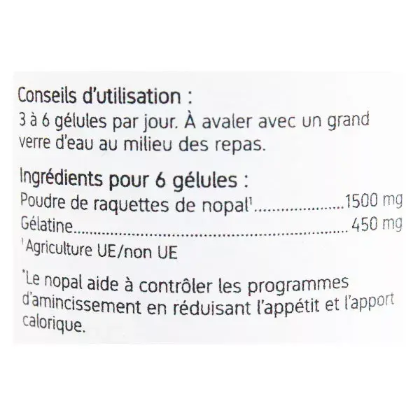 Nat & Form Original Nopal 200 gélules | Pas cher