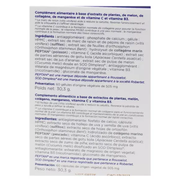 Inovance Dermovance Cellu 60 capsules | Pas cher