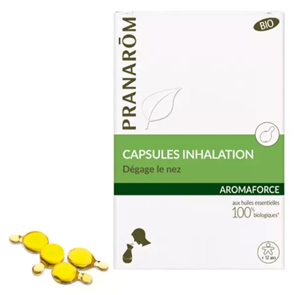 Pranarom Aromaforce Capsules Inhalation Bio 15 capsules | Pas cher