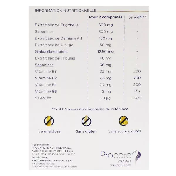 Procare Health Libicare 60 Comprimés | Pas cher