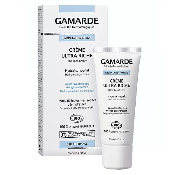 Gamarde Hydratation Active Crème Ultra Riche Bio 40ml | Prix réduit