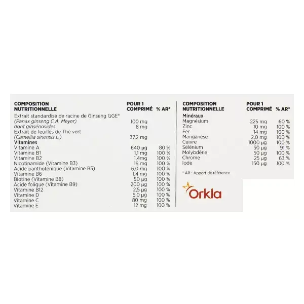 Gerimax Active l'Energie Ginseng GGE 60 comprimés | Prix bas