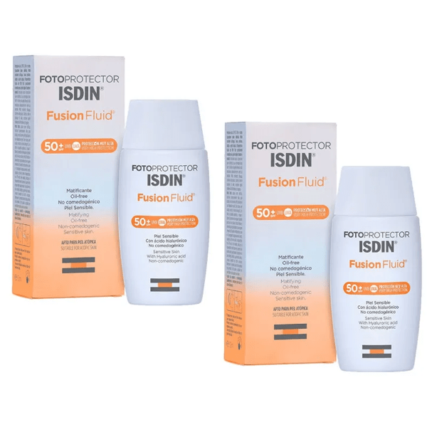Isdin Photoprotector Fusion Fluid SPF50+ 2x50 ml | Atida