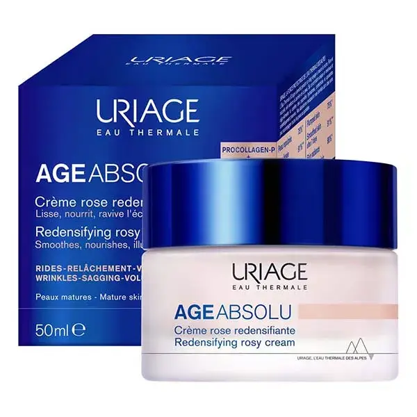 Uriage Age Absolu Crème Rose Redensifiante Nourrissante Anti-Rides 50ml ...