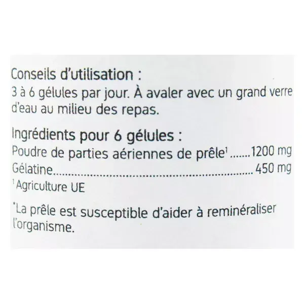 Nat & Form Original Prêle 200 gélules | Pas cher