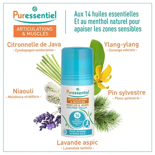 Puressentiel Articulations et Muscles Cryo Pure Roller 75ml | Pas cher
