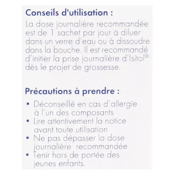 Besins Isitol Myo-Inositol et N-Acétyl-Cystéine 30 sachets | Pas cher