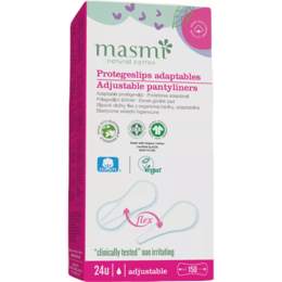 Masmi Protegeslips Adaptables Flex Algodón Orgánico 30 uds - Atida