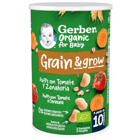 Comprar Gerber Organic Puffs con Tomate y Zanahoria +10m 35 gr | Atida