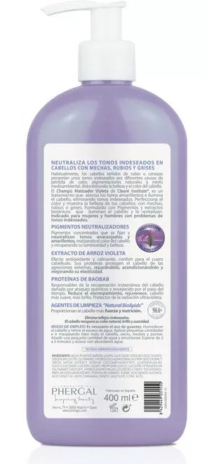 Clearé Institute Champú Matizador Violeta 400 ml - Atida