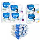Buy Pingo Pack 1m Diapers T1 4x27 + Diapers T2 2x42 units + Wipes 12x80 ...
