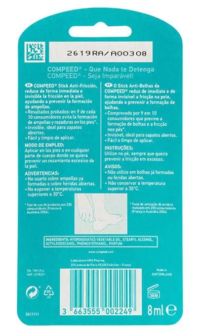 Compeed Stick Anti-fricción 8 ml - Atida