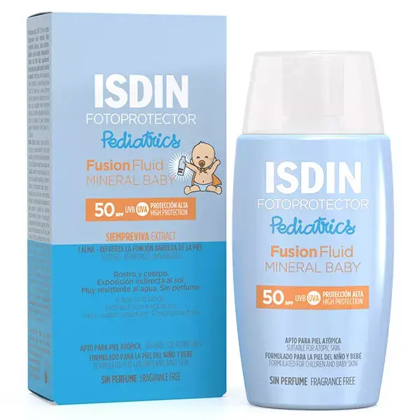 Isdin Pediatrics Fusion Fluid Mineral Baby SPF50+ 50ml | Low Prices