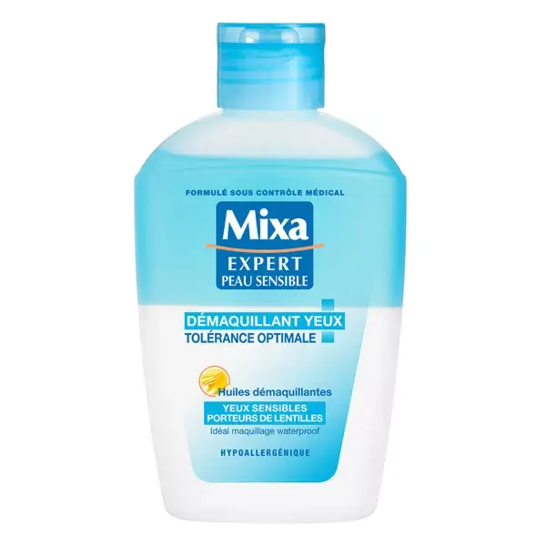 Mixa Visage Démaquillant Yeux Sensibles Porteurs de Lentilles 125ml ...