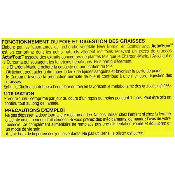 New Nordic Activ' Liver 30 tablets | Sanareva