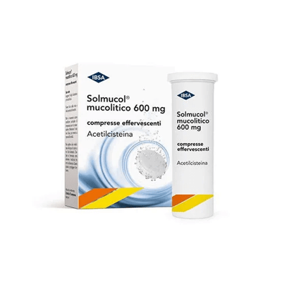 Solmucol Mucolitico 600 mg Acetilcisteina 30 Compresse Effervescenti ...