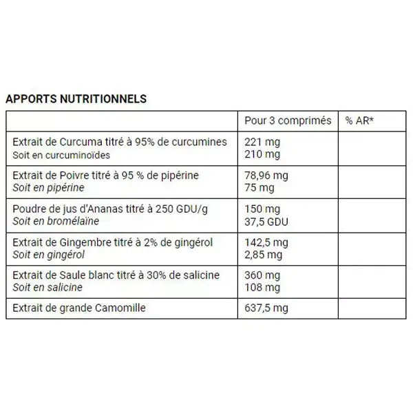 3C Pharma Inflakin 30 comprimés | Pas cher