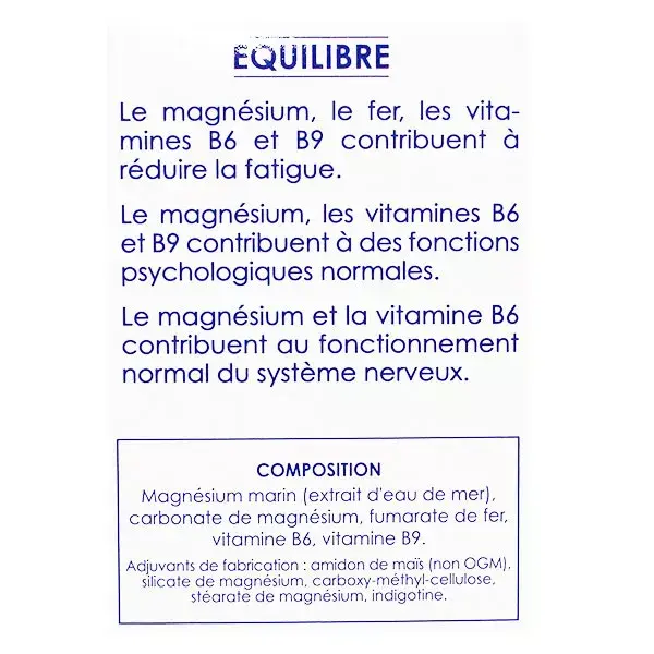 Nutrigée Magnésium marin fort 60 comprimés bicouches | Prix bas