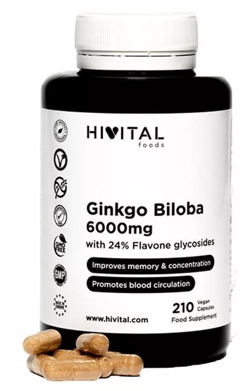 Hivital Ginkgo Biloba 6000 mg 210 Cápsulas - Atida
