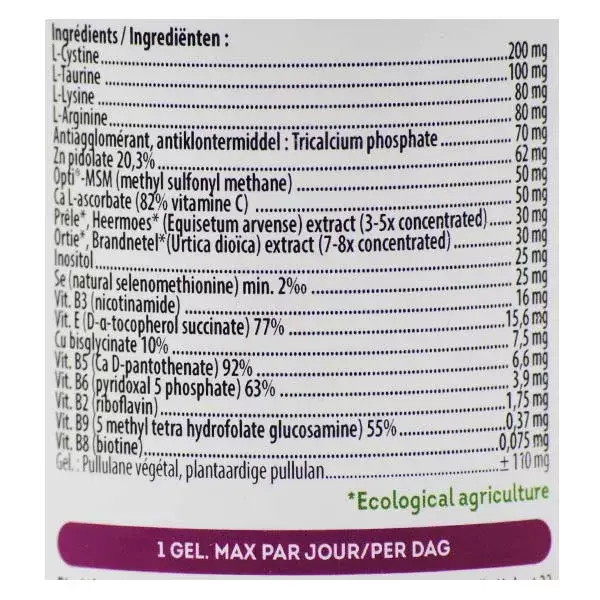 Be-Life Hair & Nail 90 gélules | Pas cher