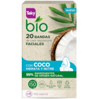 Taky Bandas Depilatorias Faciales con Coco BIO 20 uds · Comprar | Atida