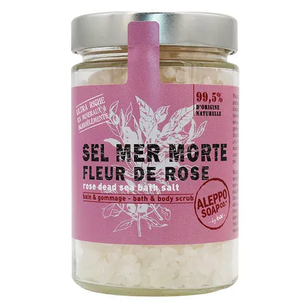 Tadé Aleppo Dead Sea Bath Salt Rose Flower 300g | French Parapharmacy