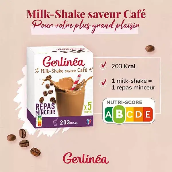 Gerlinéa Repas Minceur Milk-Shake Café 150g | Pas cher