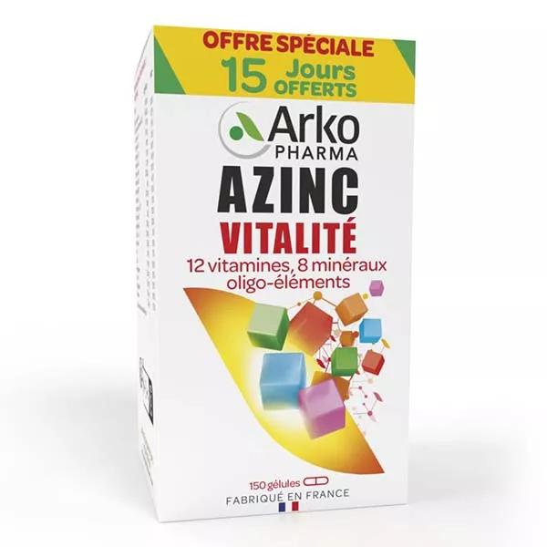 Arkopharma Azinc Adulte Vitalité Vitamines C & E Zinc 150 gélules | Pas ...
