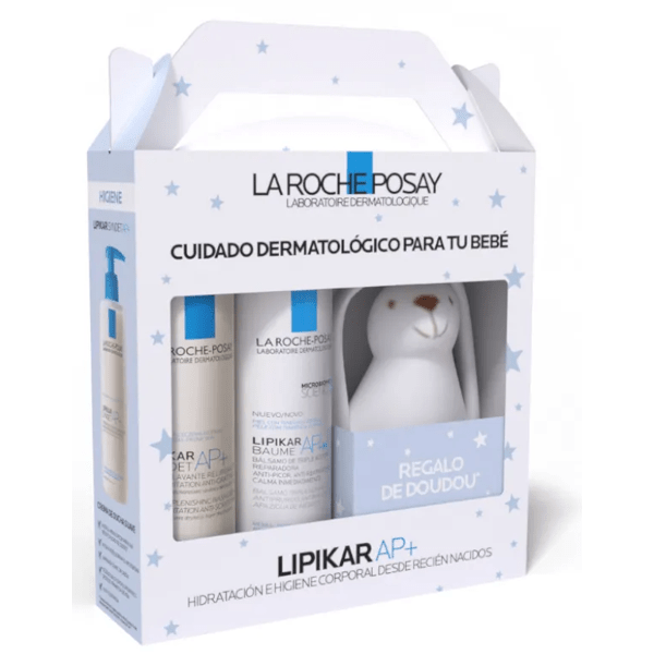 La Roche Posay Lipikar AP+ Shower Cream 400 ml + Balm 400 ml + Doudou