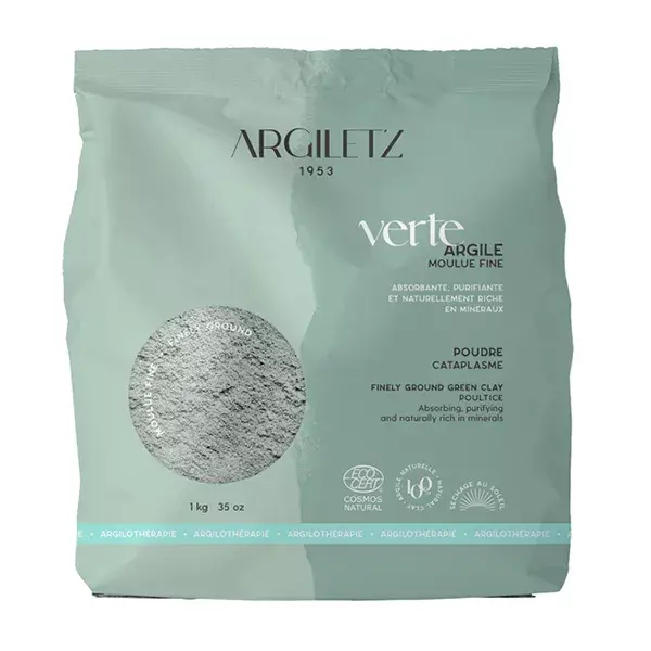 Argiletz Argile Verte Moulue Fine 1kg | Prix bas