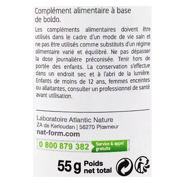 Nat & Form Original Boldo 200 gélules | Pas cher