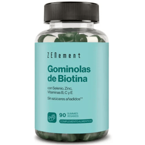 ZENement Gummies with Biotin, Selenium, Zinc and Vitamins 90 Vegan Gummies