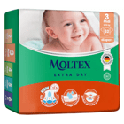 Buy Moltex Extra Dry Midi T3 Diapers (6-10 Kg) 32 units | mifarma.eu