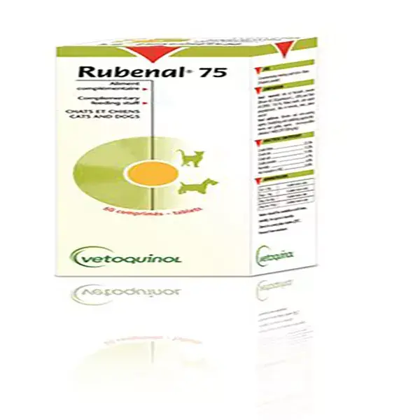 Vetoquinol Rubenal 75mg 60 comprimés | Pas cher