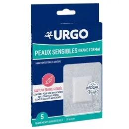 Urgo- Pansement Peaux sensibles - Grand Format - 5 pansements | Atida ...