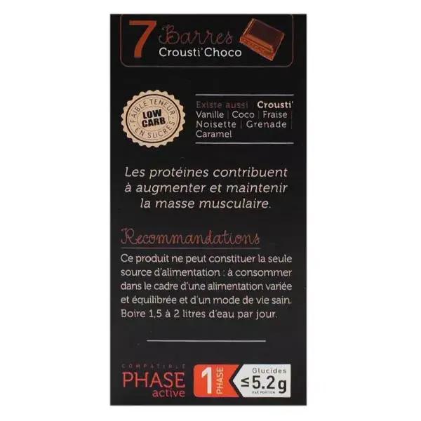 Protifast En-Cas Hyperprotéiné Crousti' Choco 7 barres | Pas cher