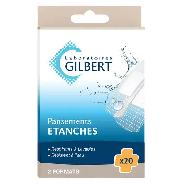 Laboratoires Gilbert Premiers Secours Pansement Étanche 20 unités | Pas ...