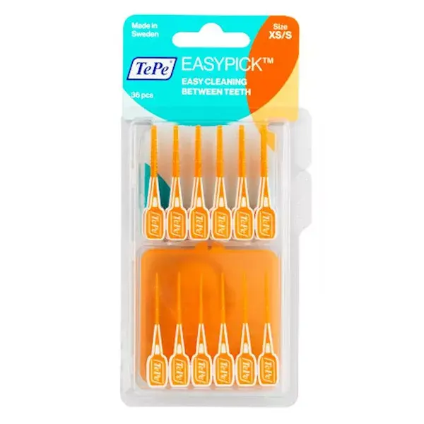 TePe Easy Pick Brossette Interdentaire Orange XS/S 36 unités | Pas cher