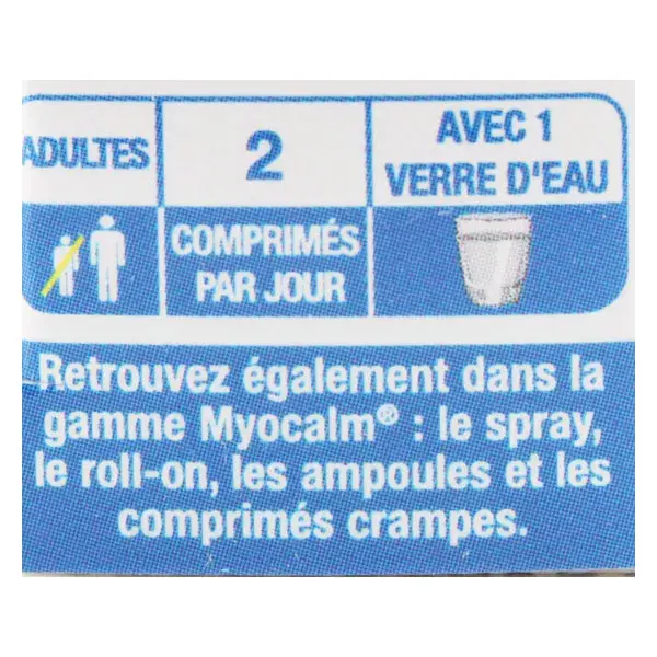 Buy Myocalm Contractions muscle 30 tablets | Sanareva