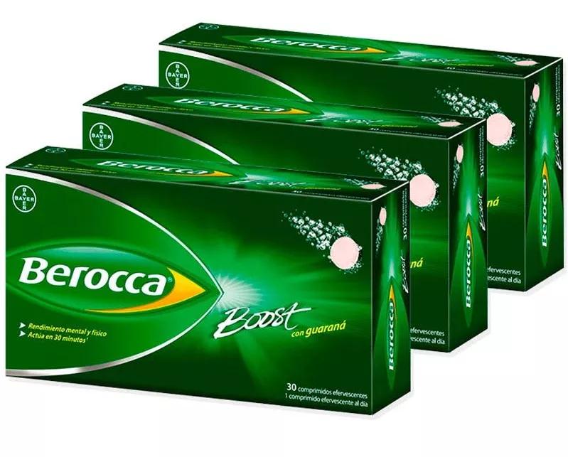 Berocca Boost Vitaminas y Rendimiento 3x30 Comprimidos Efervescentes ...