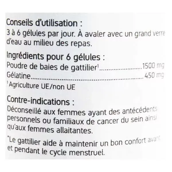 Nat & Form Original Gattilier 200 gélules | Pas cher