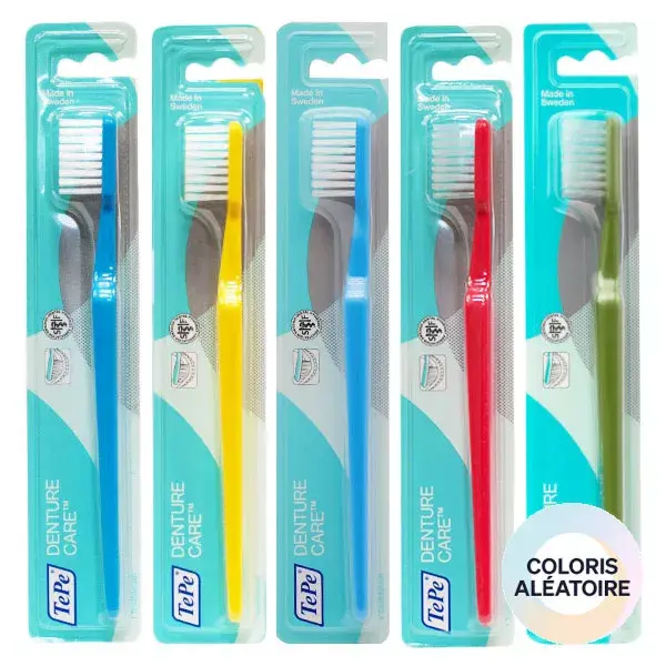 TePe Denture Care Toothbrush Prosthetics Random Colours | Sanareva