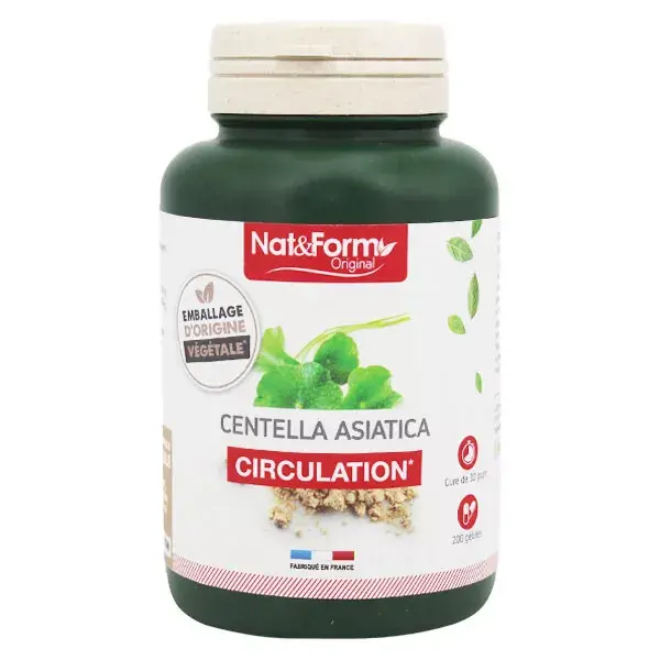 Nat & Form Original Centella Asiatica 200 gélules | Pas cher