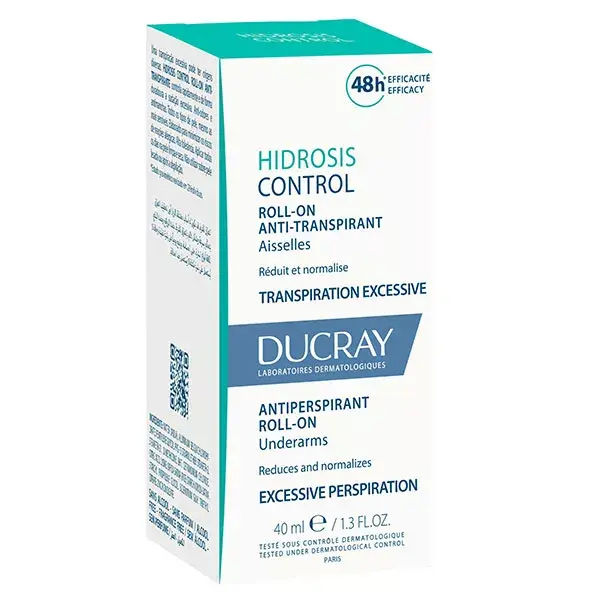 Ducray Hidrosis Control Anti-Transpirant Roll-On 40ml | Pas cher