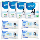 Buy Pingo Pack Diapers Size 6 (15-30 kg) 4x32 units + Wipes 4x80 units ...