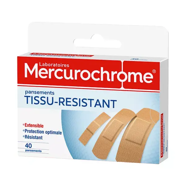 Mercurochrome Tissue Bandages 40 pcs. | Low Prices