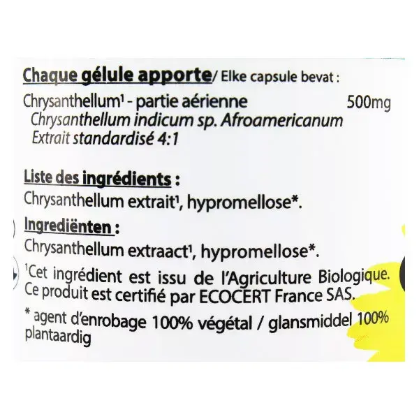 Vit'all+ Chrysanthellum 500mg Bio 60 gélules végétales | Pas cher