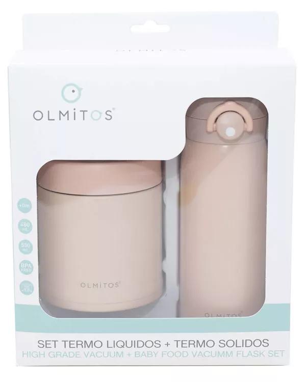 Olmitos Set Termos Líquido + Sólido Rosa - Atida