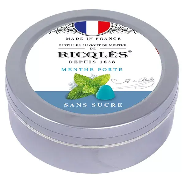 Ricqles Pastilles Menthe Sans Sucres Boîte 45g | Pas cher